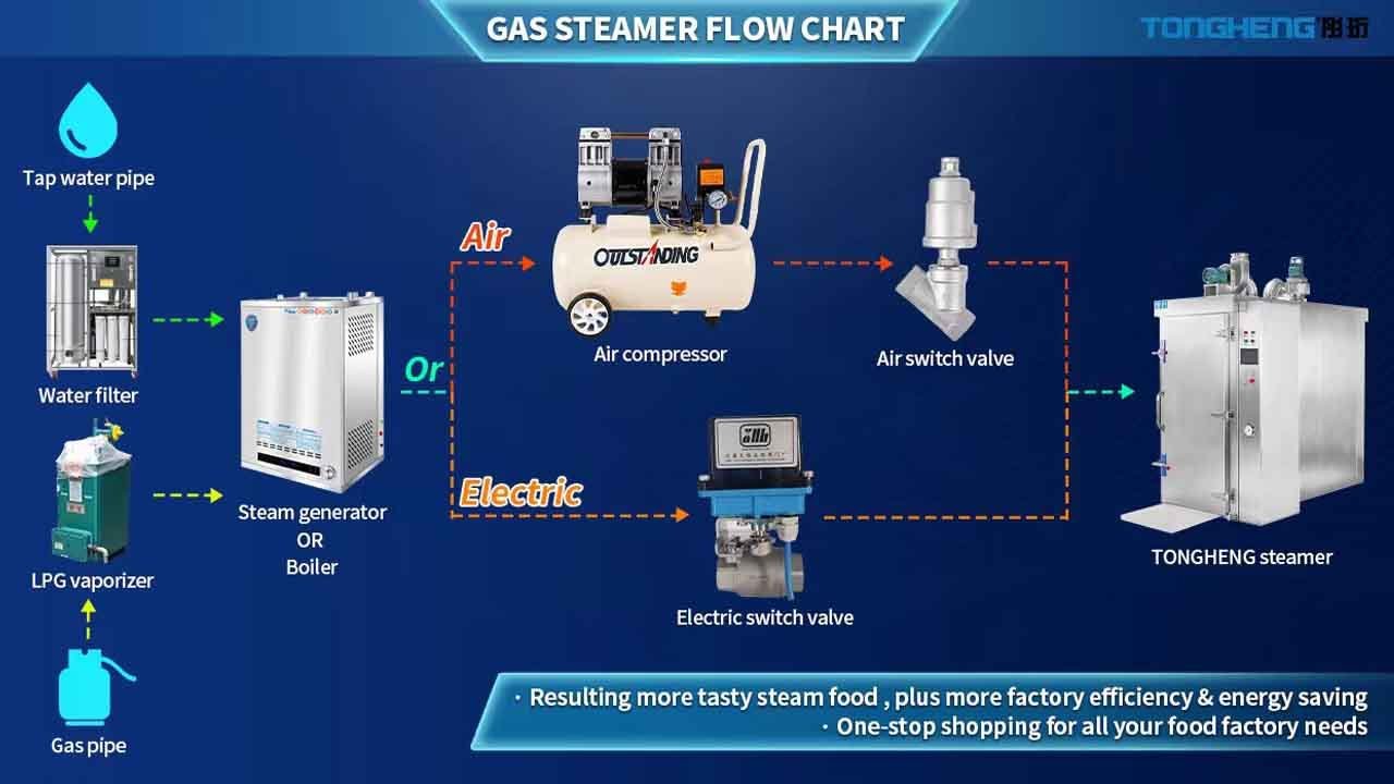 Industrial Gas Steam Generator,Steam Supply for TONGHENG 36/72 Trays ...