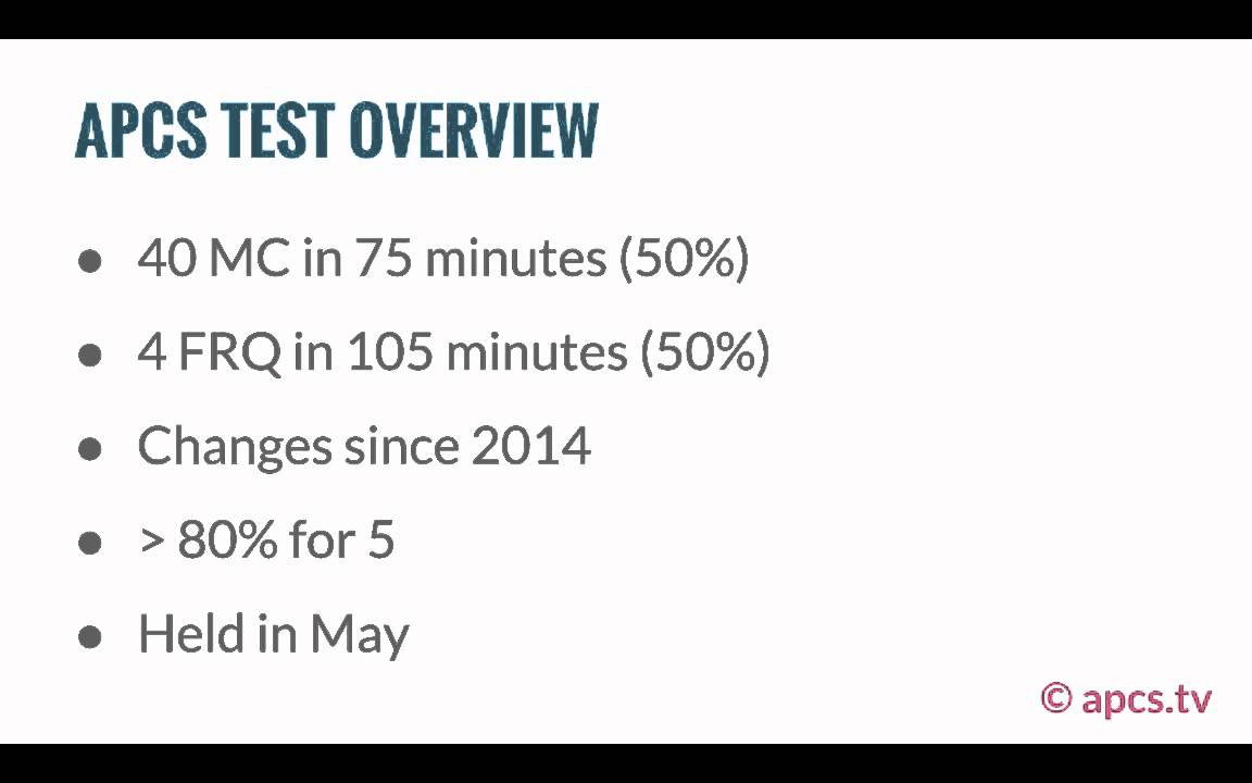 Lecture 1 - Introduction to APCS - YouTube