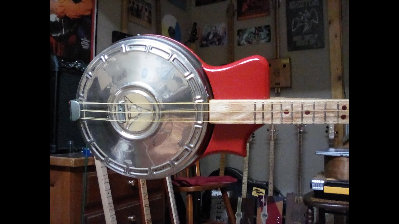 3 String Hubcap Guitar #14 - YouTube