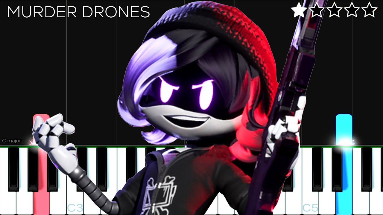 Bite Me - Murder Drones Episode 8 - EASY Piano Tutorial - YouTube