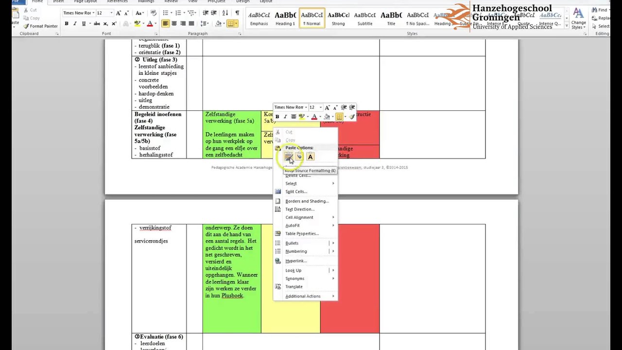 Tutorial Verkort IGDI model, Pedagogische Academie, Hanzehogeschool ...