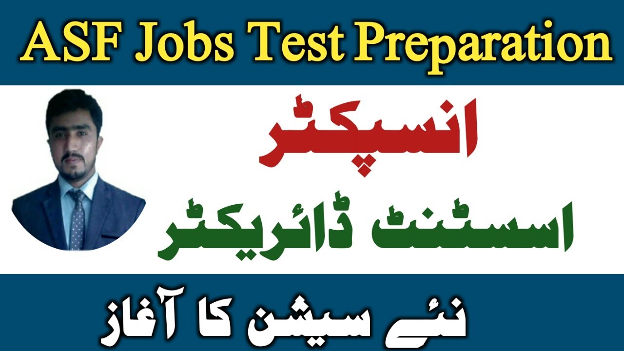ASF jobs 2024 test preparation | asf inspector syllabus | assistant ...