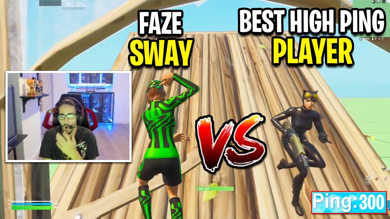 FaZe Sway VS Best HIGH PING Player 1v1 Buildfights! - YouTube