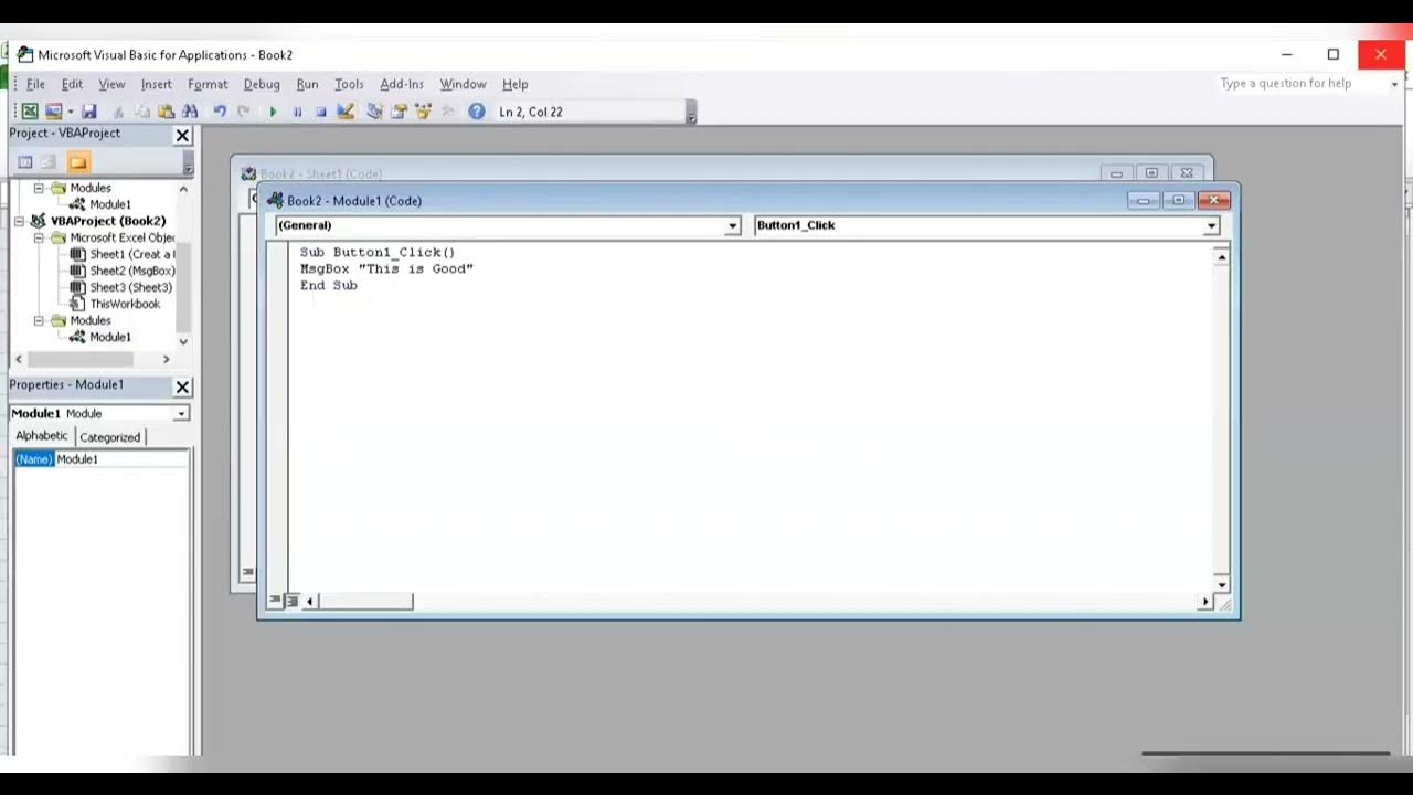 Topik 9 Vba 1 Creat A Macro And Msgbox Youtube
