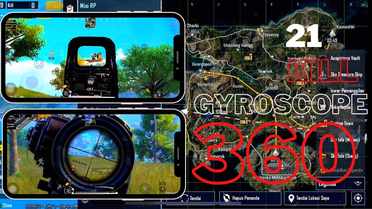 GYROSCOPE 360 sensitivitas terbaik - YouTube