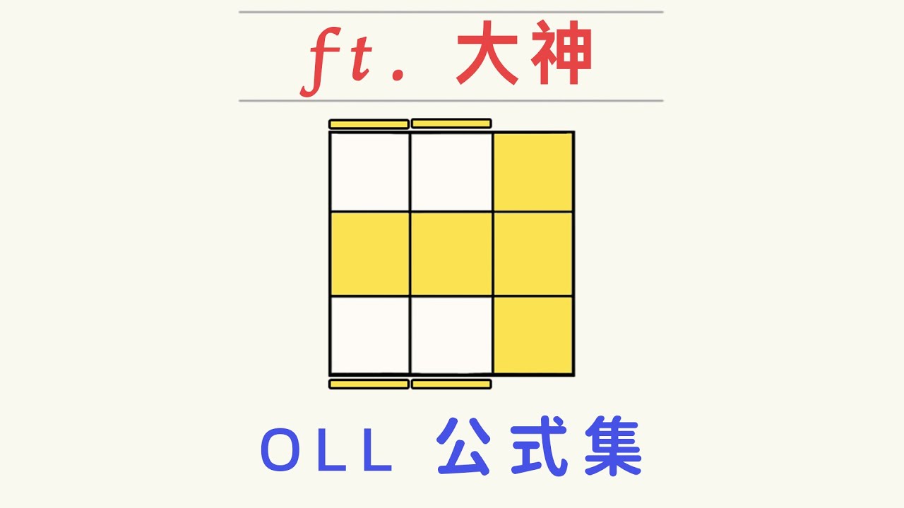 [Rubik's OLL] 33 | 一小時學盲解 ft.大神 3x3魔術方塊CFOP速解教學 - YouTube