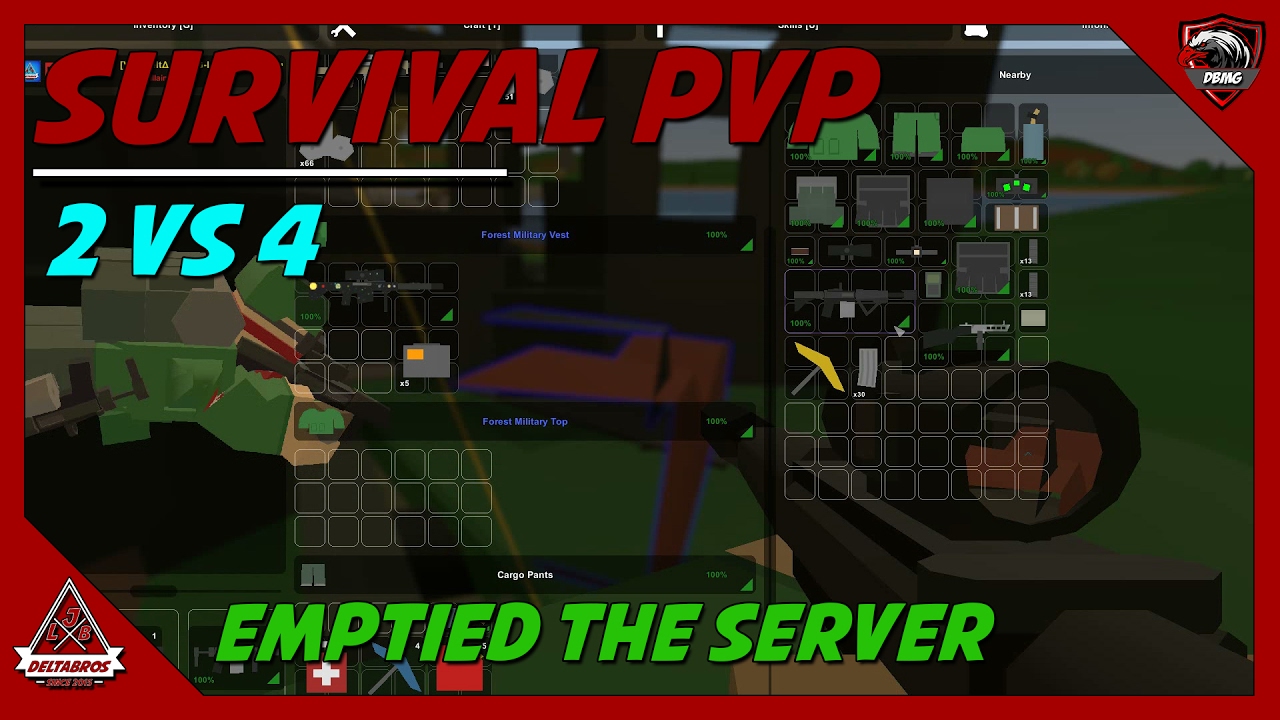 WE EMPTIED THE SERVER Unturned PVP - YouTube