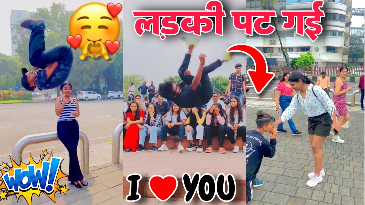 Back Flip In Public reaction New Video😍 ️||Back Flip Girls Reaction😘💞😱# ...