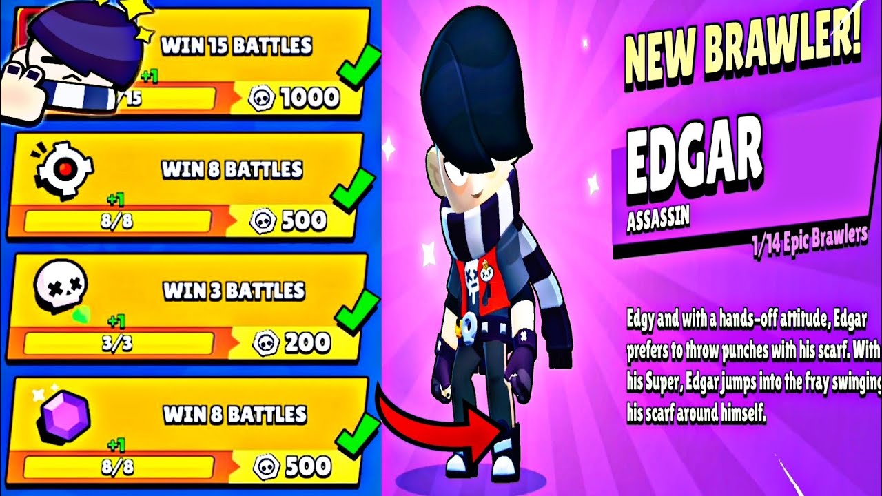 EDGAR 🎁 SPECIAL QUEST REWARDS 🎁 Brawl Stars - YouTube