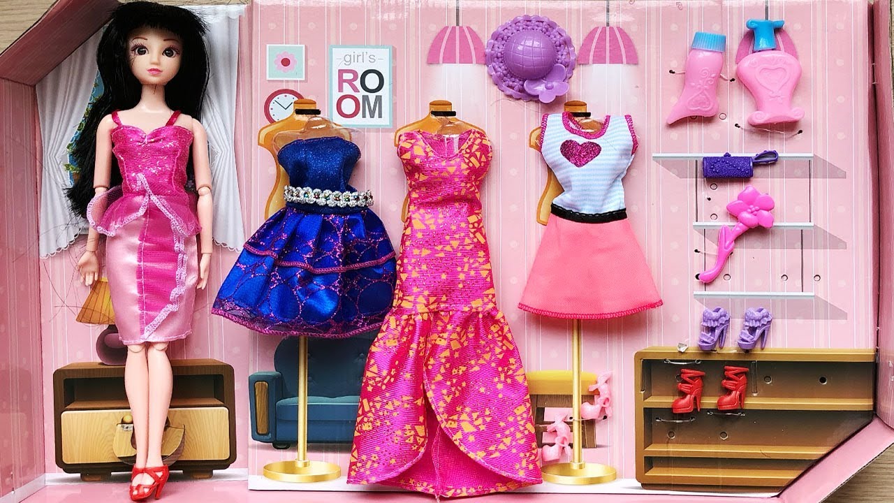 Búp bê Barbie có khớp và quần áo thời trang, phụ kiện - Barbie dolls ...