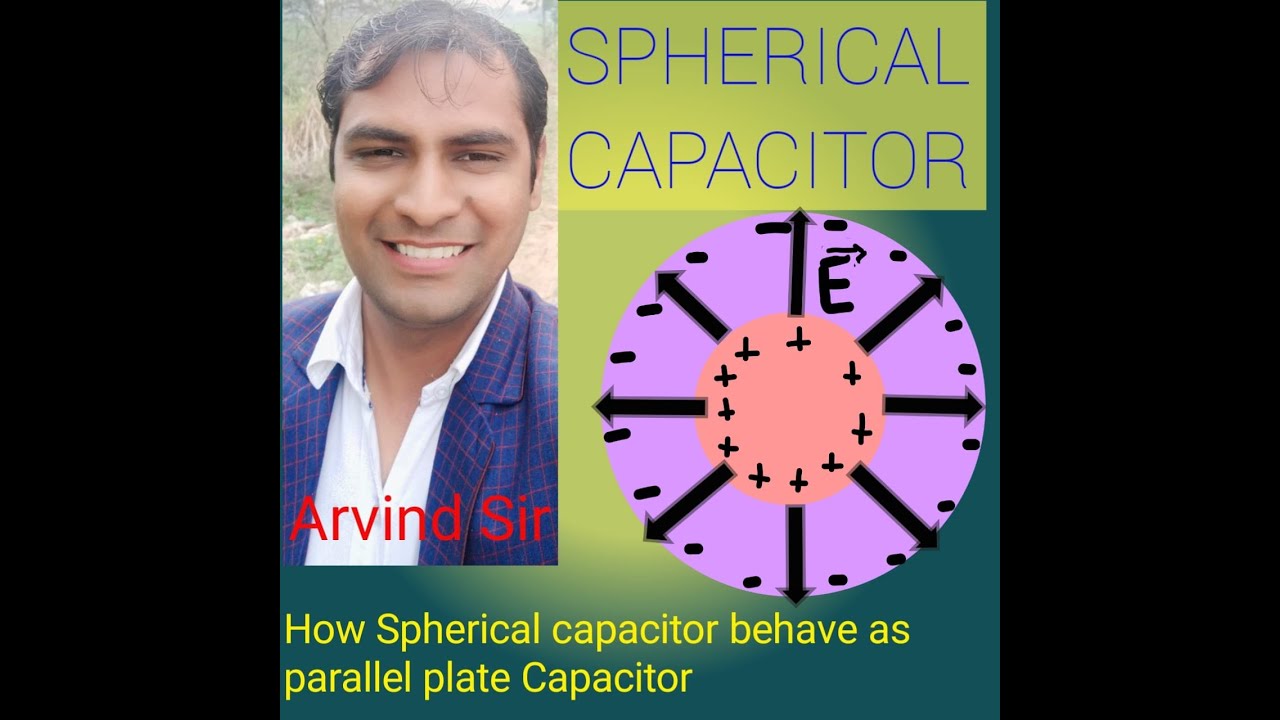 XII Physics, How Spherical Capacitor behave as parallel plate capacitor ...