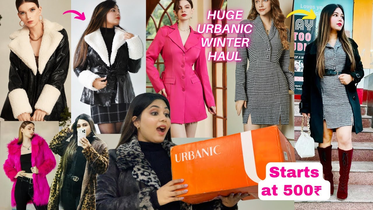 Urbanic winter wear haul | urbanic jackets haul | urbanic winter dress ...