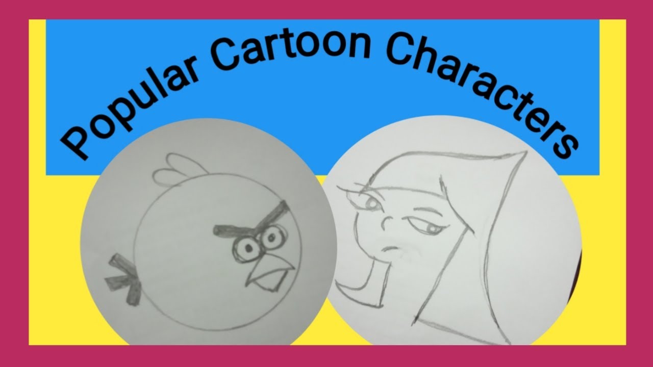 How to Draw Popular Cartoon Characters | Easy Cartoon Drawings for Kids ...