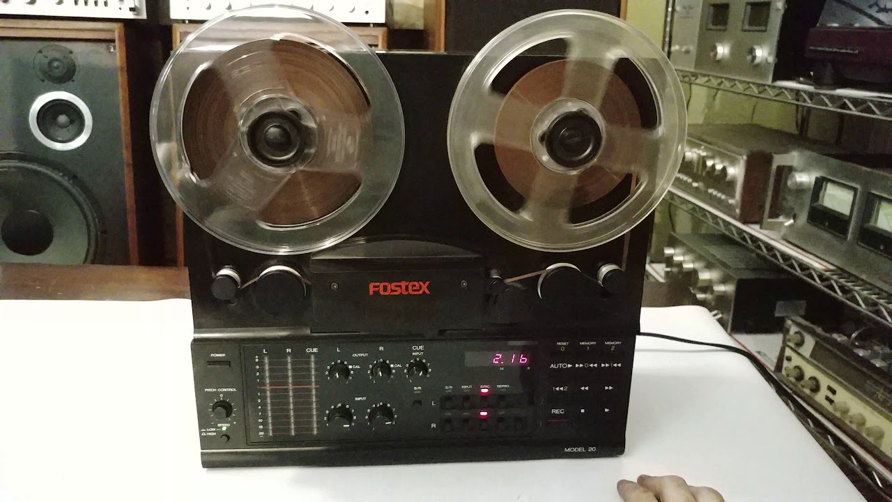 Fostex Model 20 Reel-Reel With OEM Hub Locks - Quick Demo eBay - YouTube