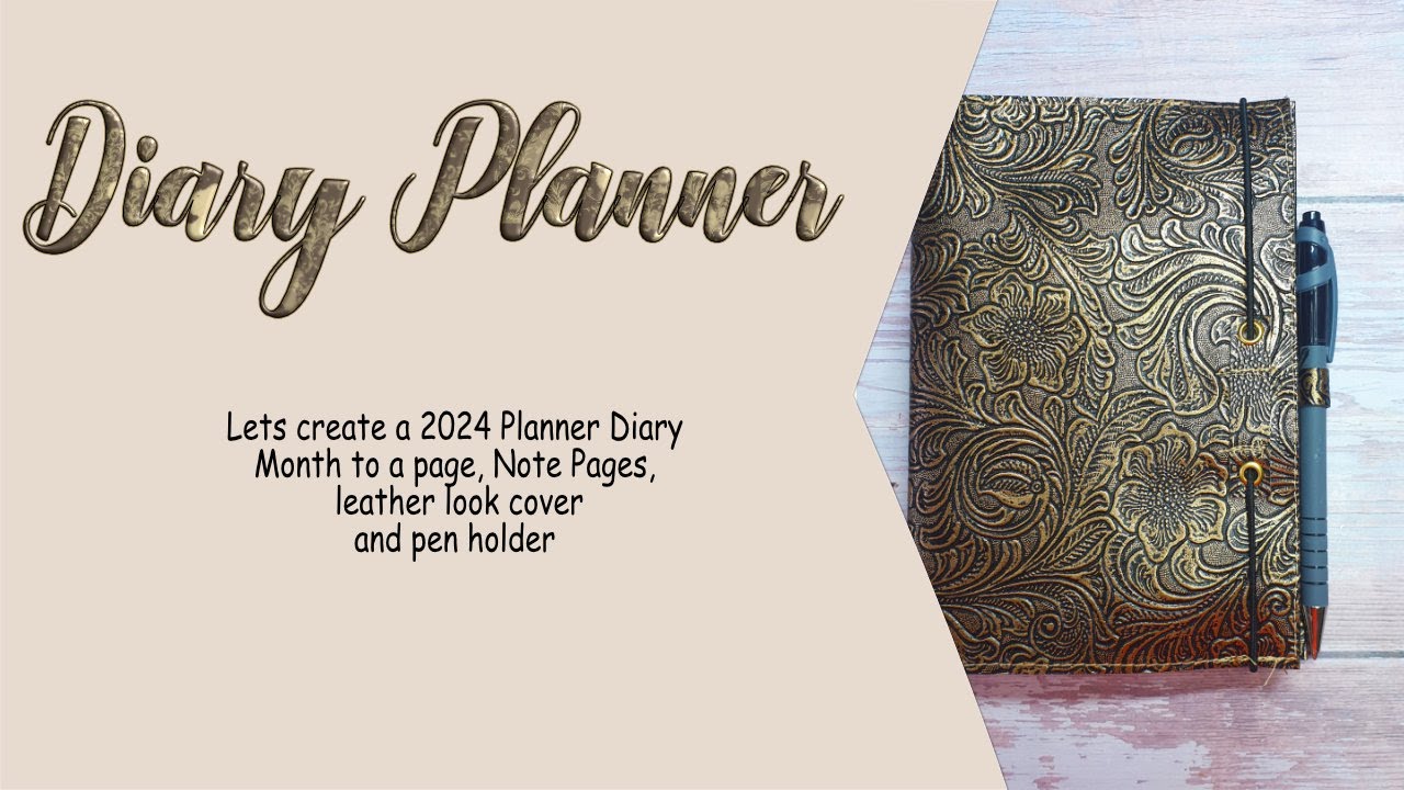lets create a Planner/diary - YouTube