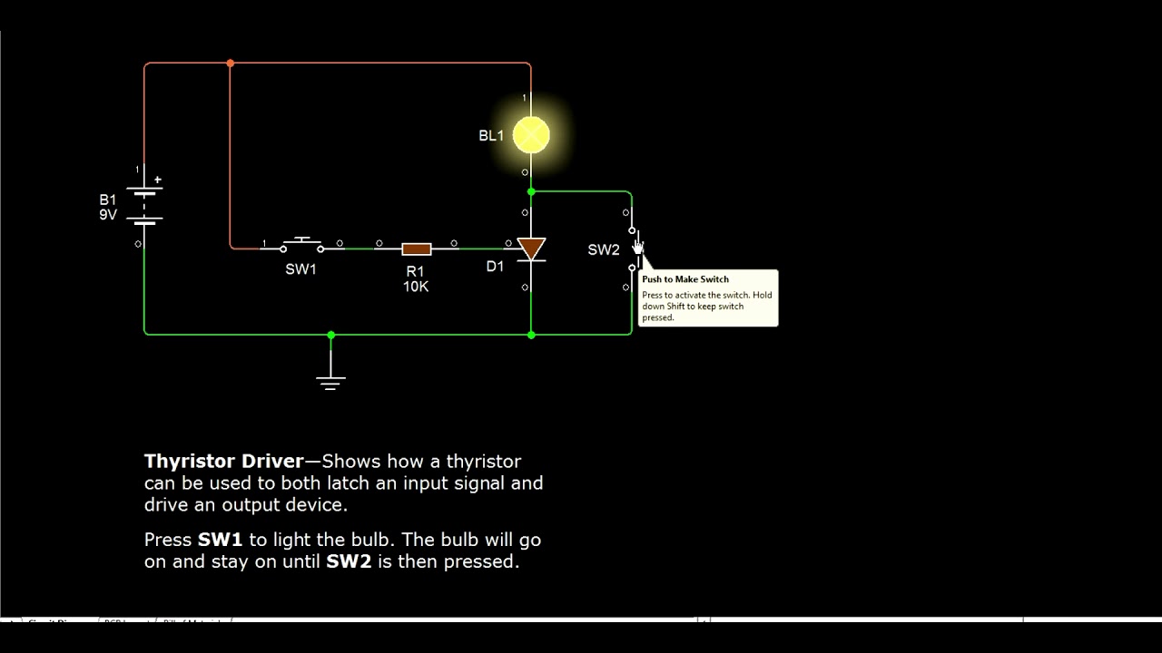 Thyristor Driver Circuit | thyristor circuit - YouTube
