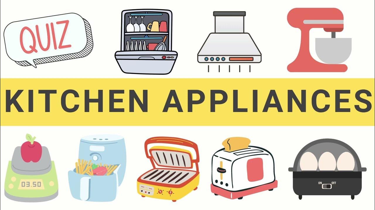 Kitchen Appliances in English with pictures | English Vocabulary Quiz ...