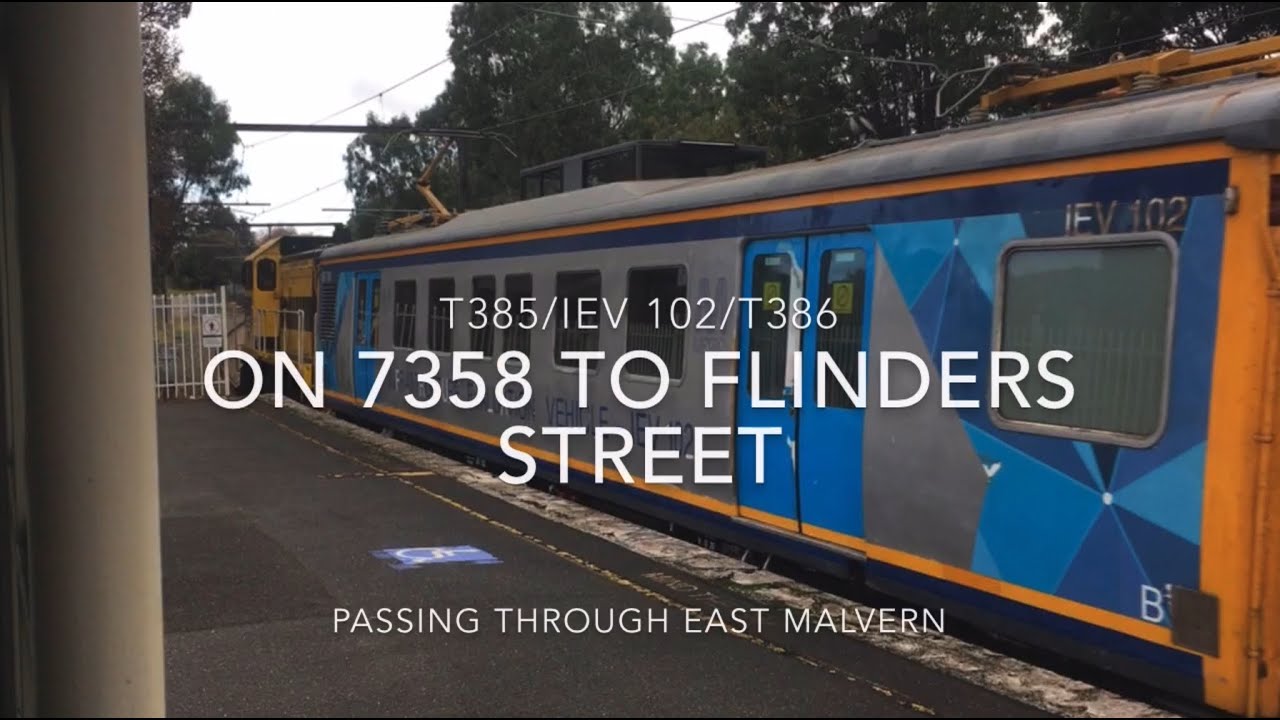 SSR T Classes with IEV on Glen Waverley Line at East Malvern (7358 ...