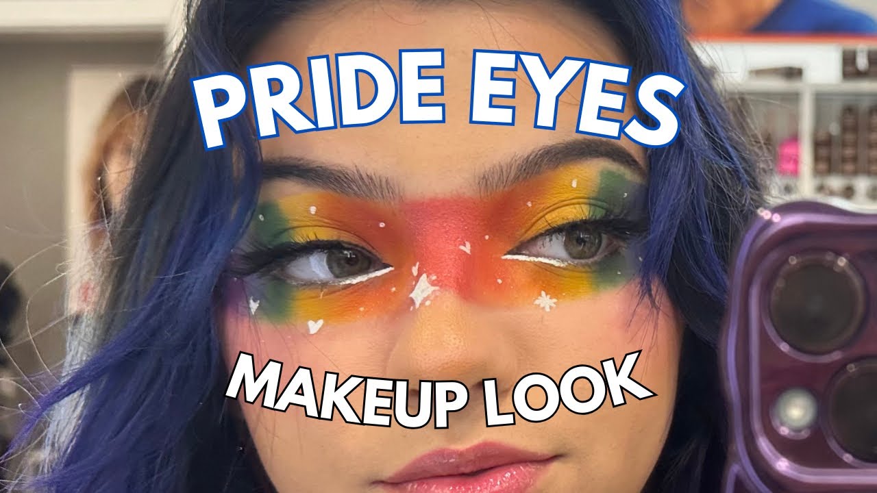 PRIDE EYES Makeup Tutorial🌈 - YouTube