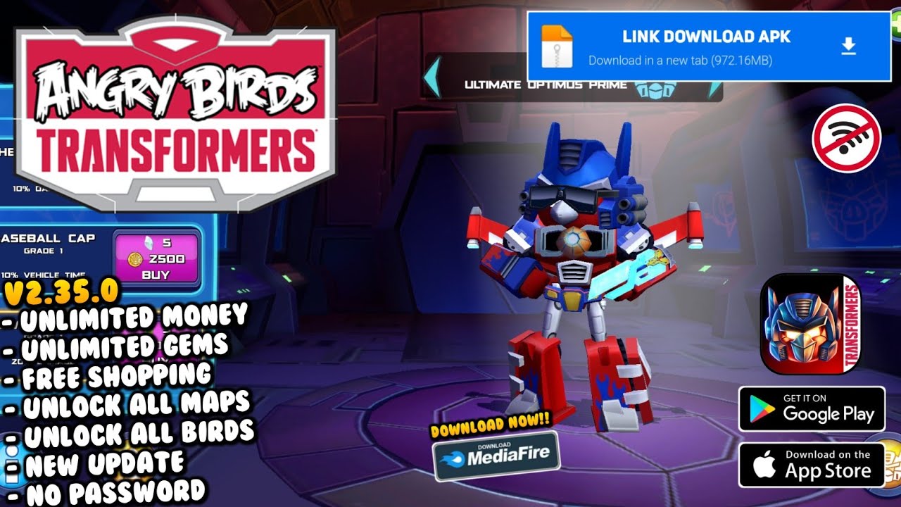 Update! Angry Birds Transformers Mod Apk v2.35.0 Terbaru 2025 ...