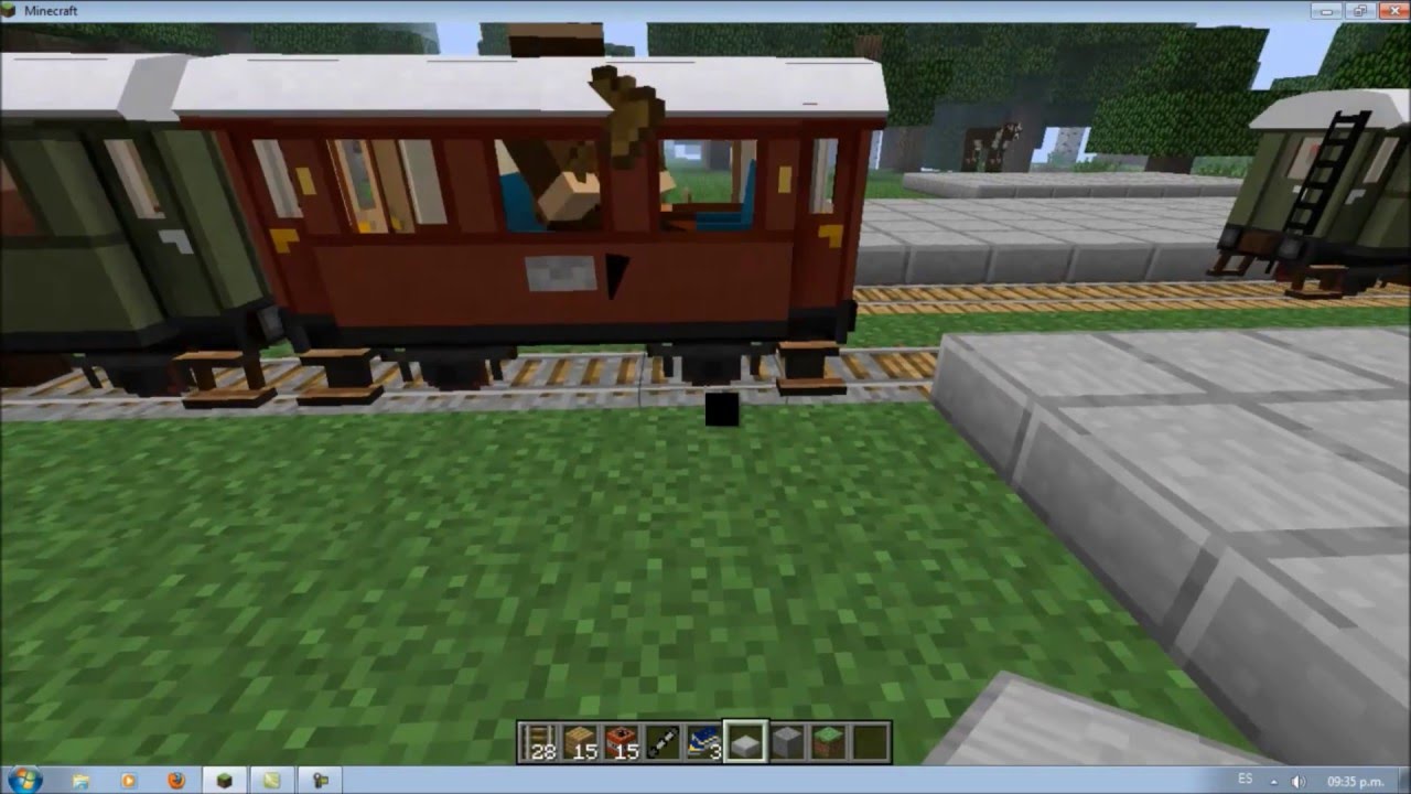 Pasajeros en Tren de Minecraft - YouTube