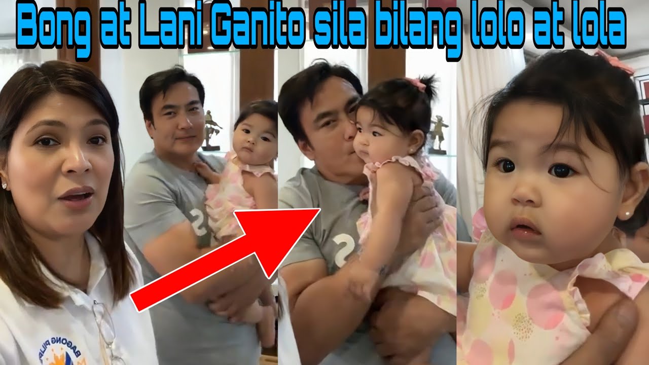 Bong Revilla at Lani Mercado kasama ang baby Lauren nila, ang kanilang ...