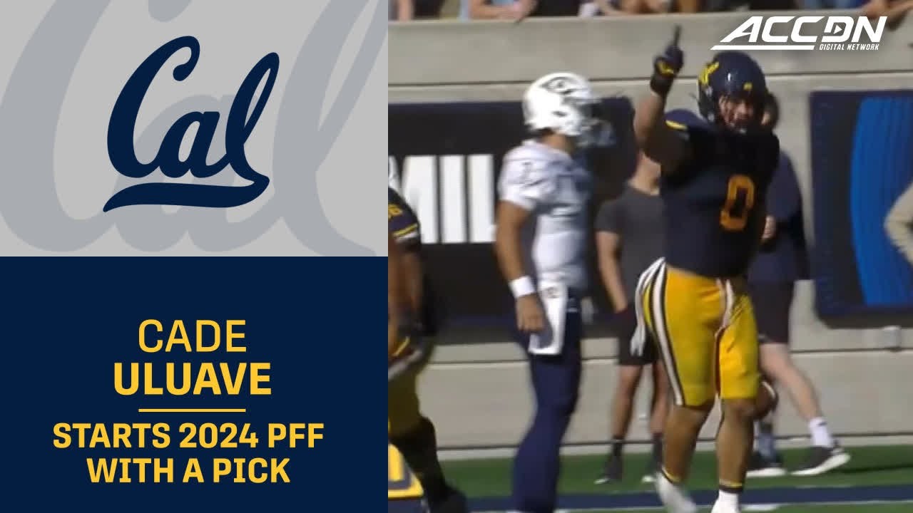 Cal's Cade Uluave Starts 2024 Off With A Pick - YouTube