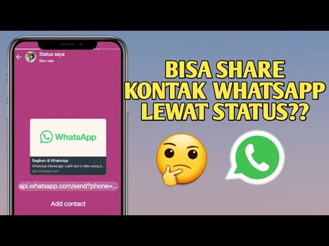 Cara Membagikan Nomor Kontak  di Status Whatsapp