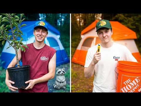 Lowe's VS Home Depot Overnight Survival Challenge!