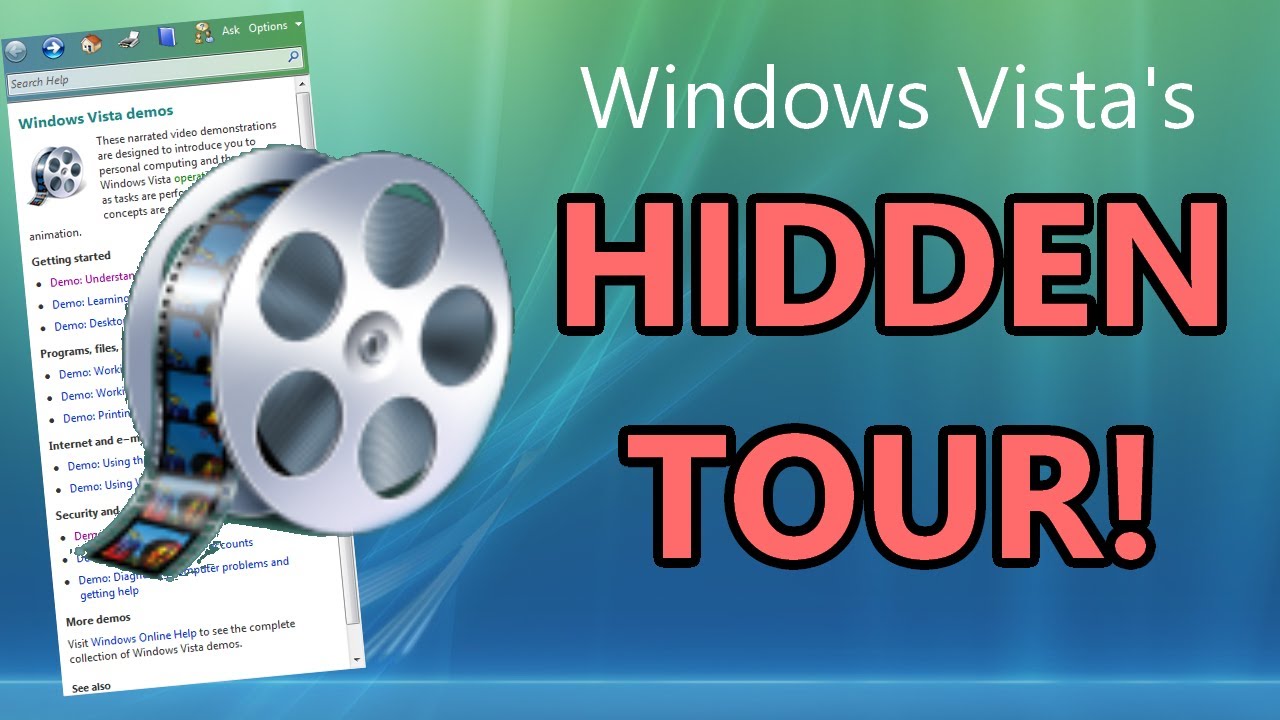 Every Windows Vista Demo Video! (Vista's Hidden Tour) - YouTube