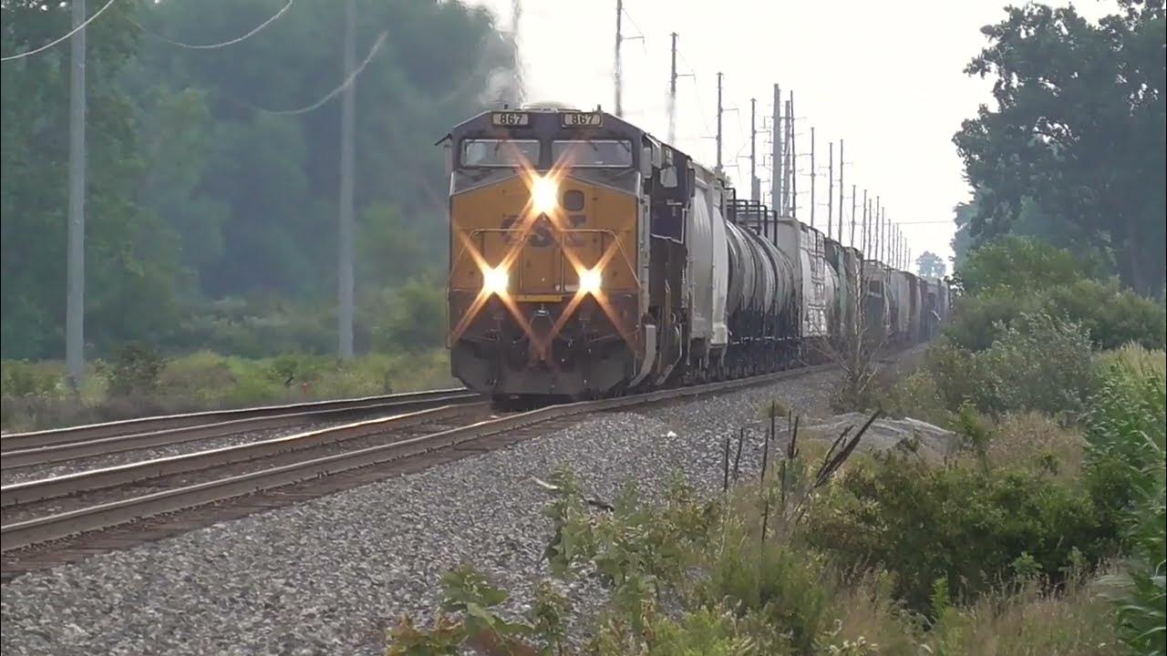 CSX L339 Local Mixed Train from Bascom, Ohio July 24, 2022 - YouTube