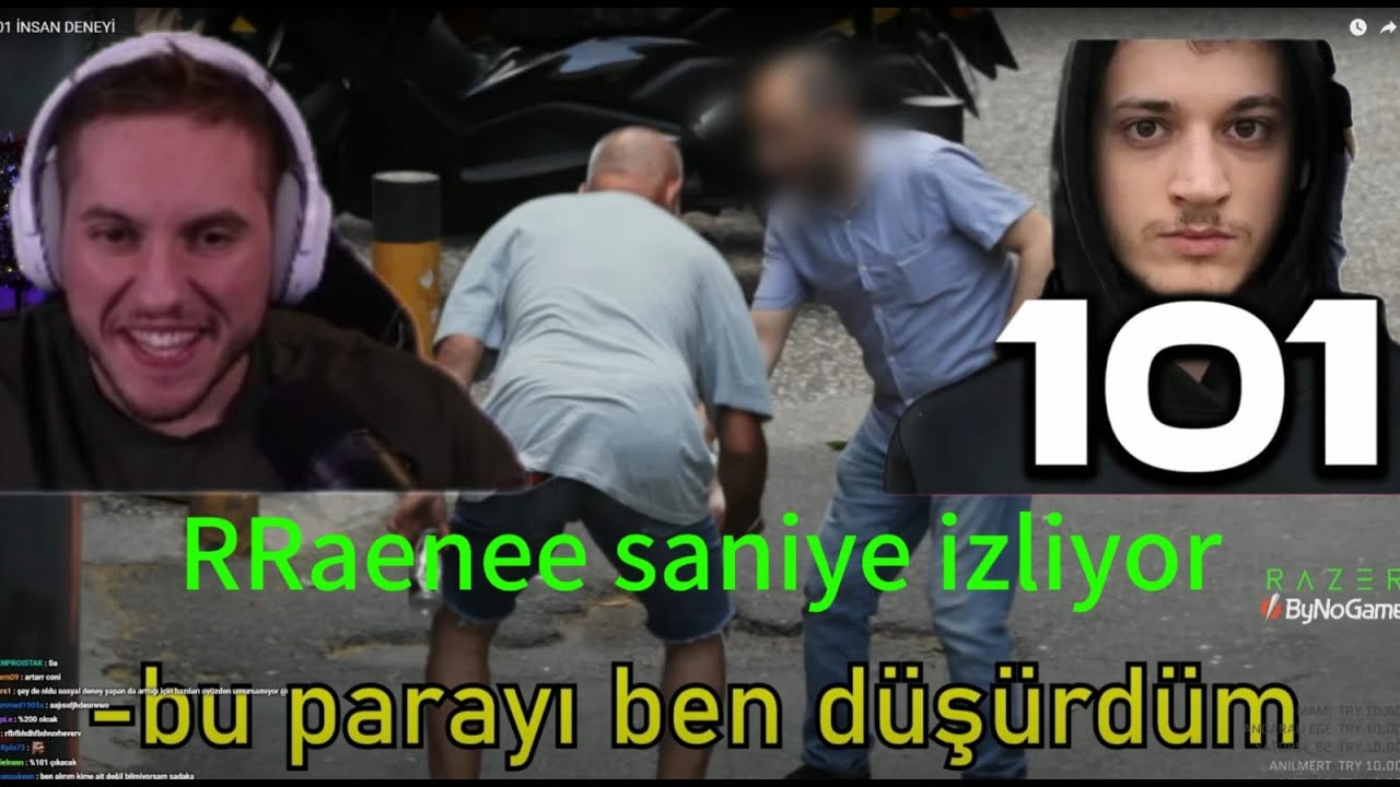RRaenee| SANİYE - 101 İNSAN DENEYİ İZLİYOR - YouTube