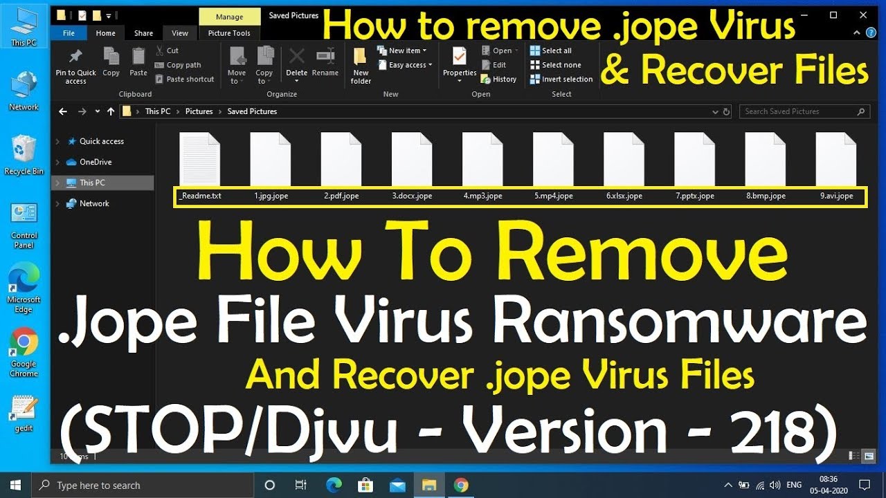 Remove .Jope File Virus (Jope Ransomware) And Recover .jope Files - YouTube