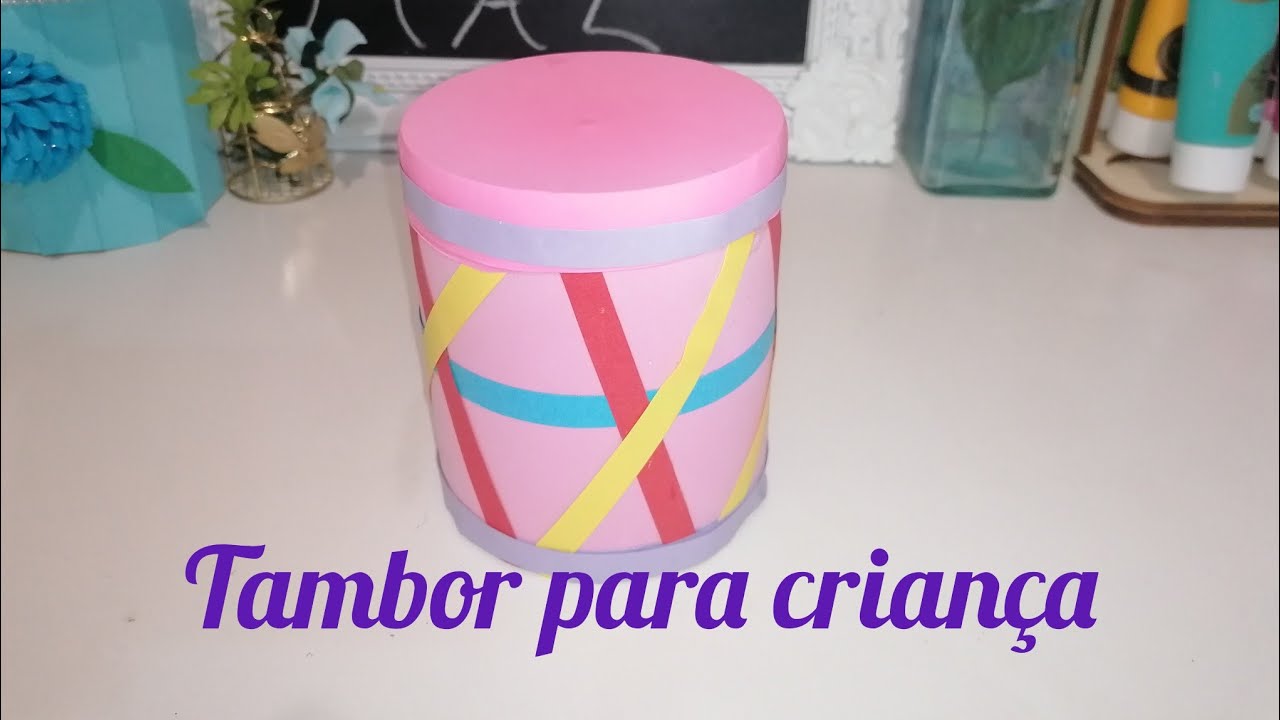 Diy: Como fazer um tambor infantil - YouTube