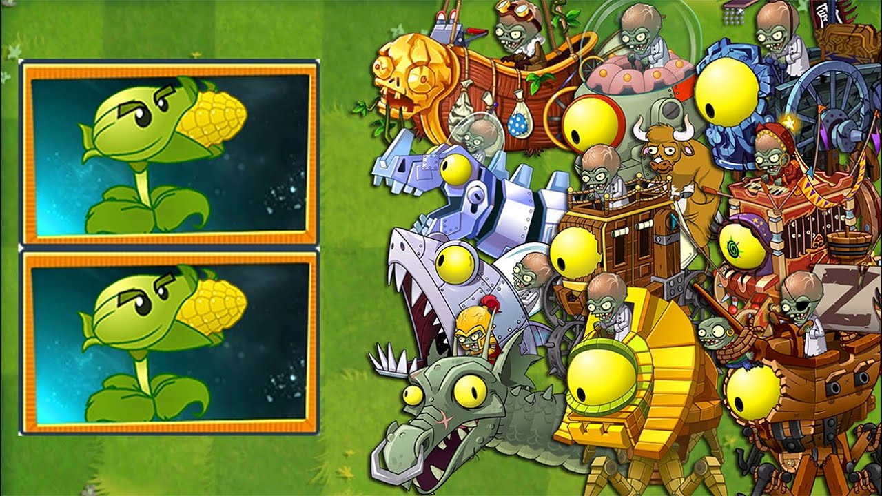 Plants vs Zombies 2 Final Boss - COB CANNON Chinese Plant Power-Up vs ...