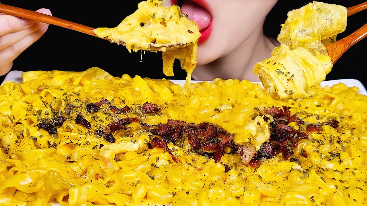 ASMR 꾸덕꾸덕 치즈폭탄 맥앤치즈 & 파스타 먹방🧀｜Macaroni and cheese pasta｜Mac and Cheese ...