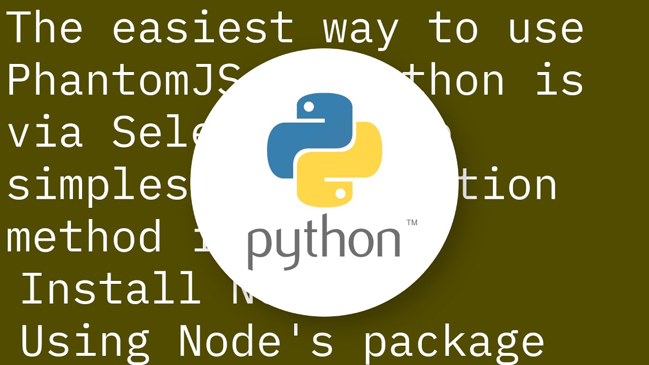 Phantomjs Alternative