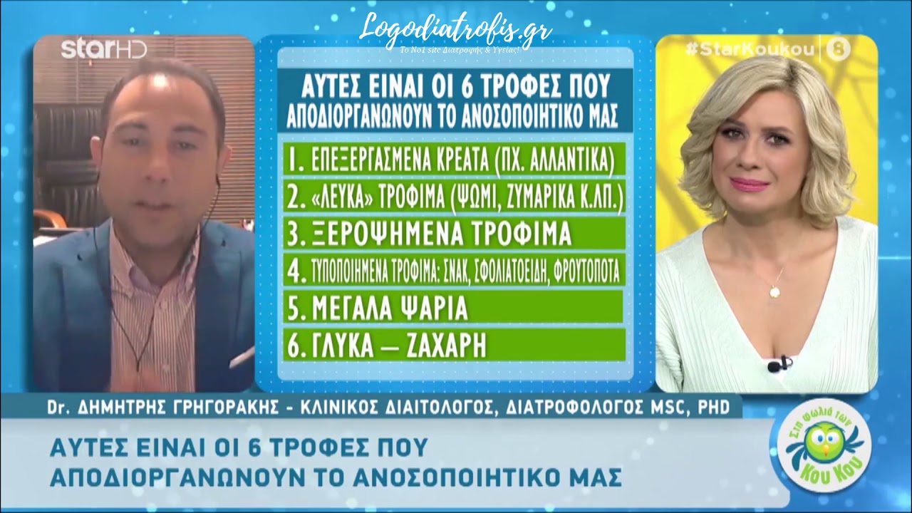 6 τροφές που αποδυναμώνουν το ανοσοποιητικό - YouTube