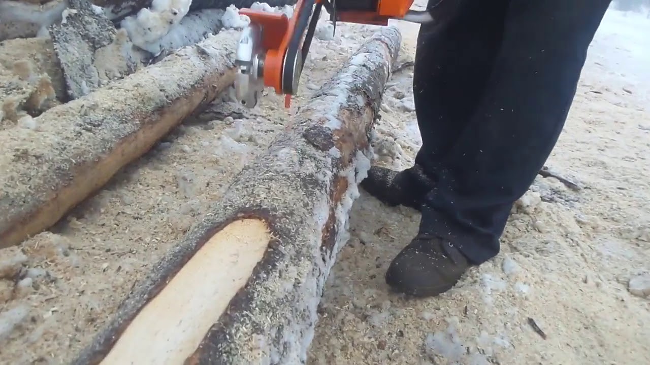 Chainsaw Carving Mill Attachment Power Gouge Log Notcher - YouTube