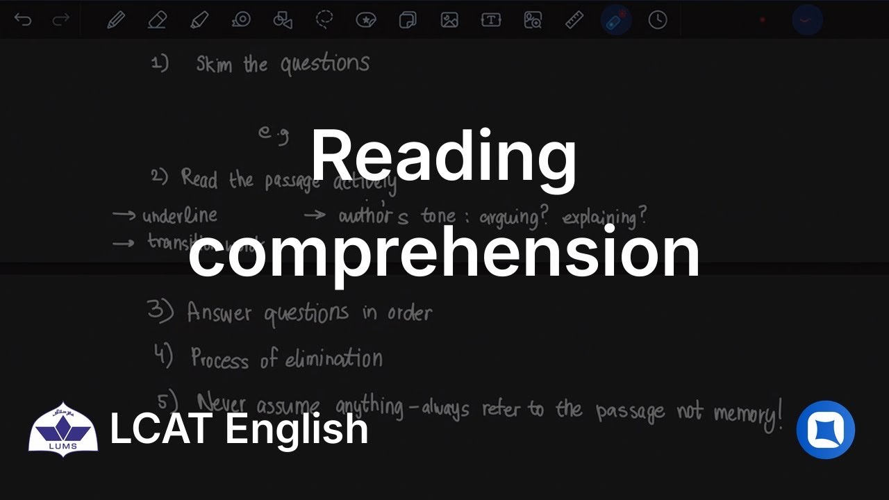 LUMS LCAT English | Reading Comprehension | Qallam - YouTube