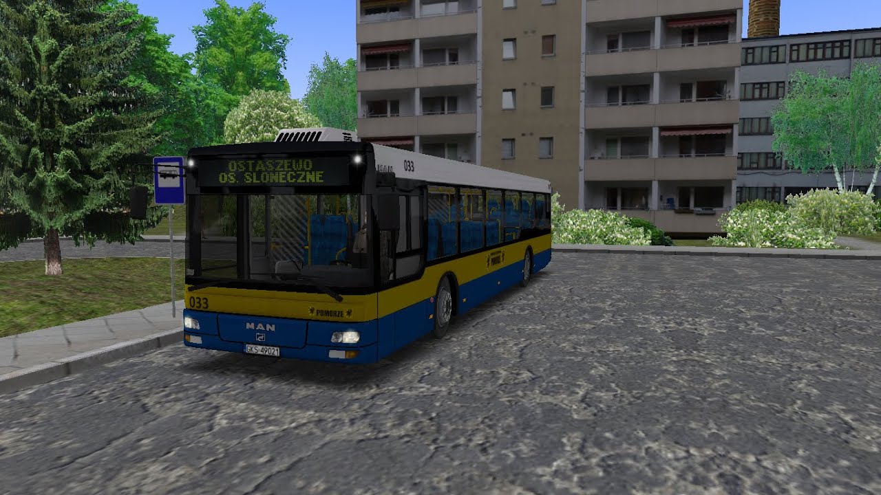 OMSI 2 - Fikcyjne Pomorze 3.0.0 - (Ostaszewo - Janowo) - MAN NU313 ...