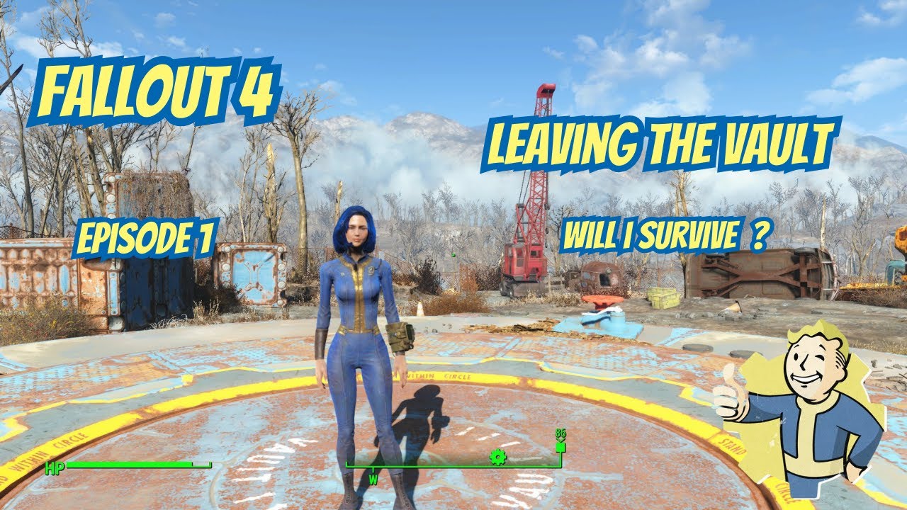 Fallout 4 ep 1 leaving the vault to start our adventure - YouTube
