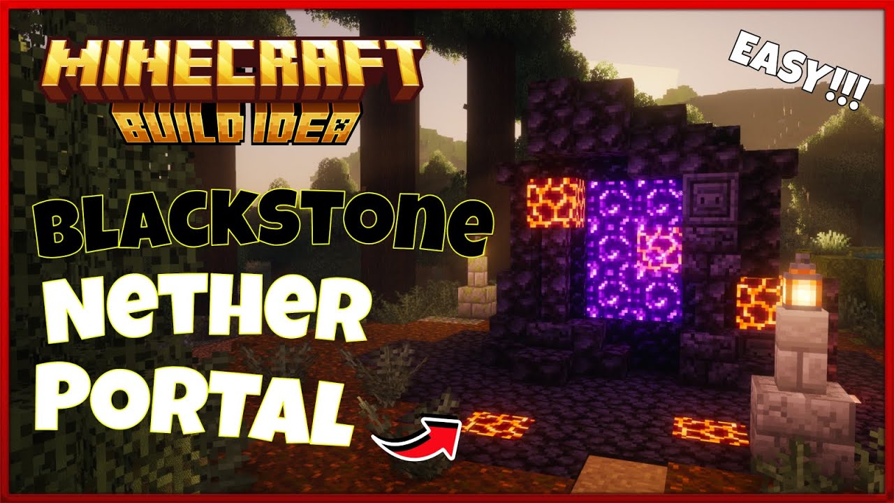How to Build a Blackstone Nether Portal in Minecraft - YouTube
