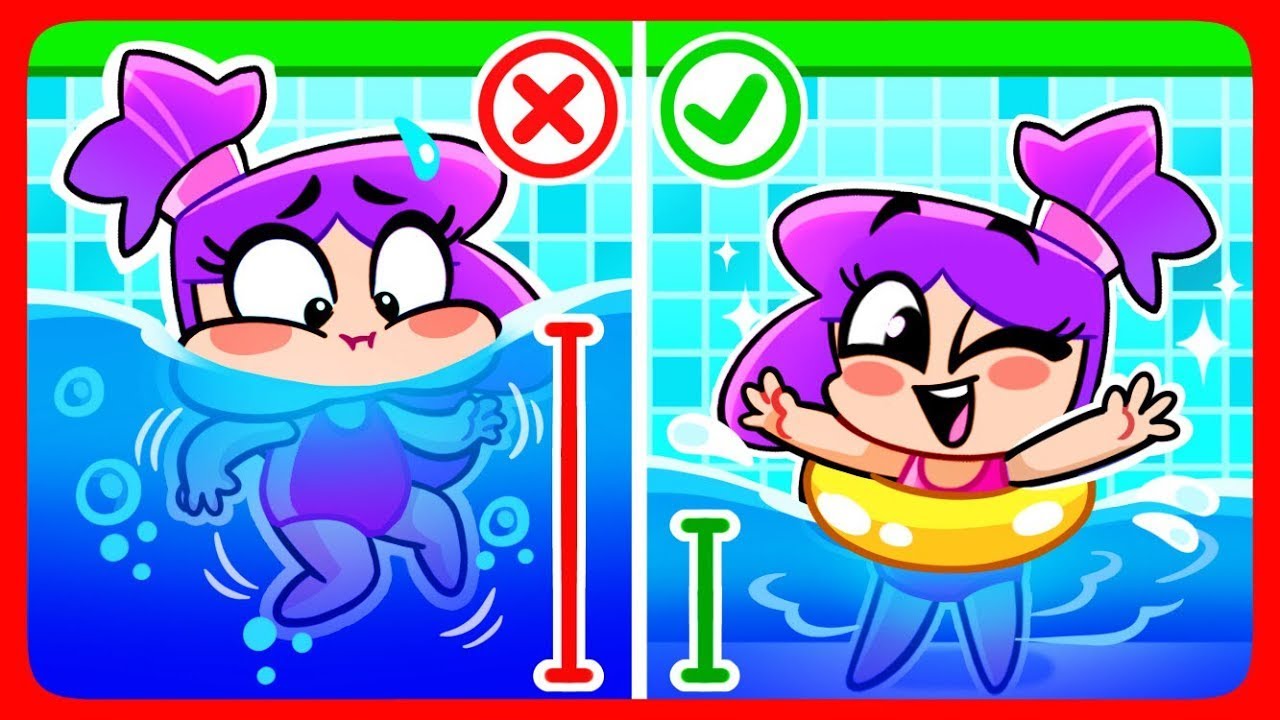 Safety Rules In The Pool 🐳 Stay Safe, Baby! Educational Cartoons for ...