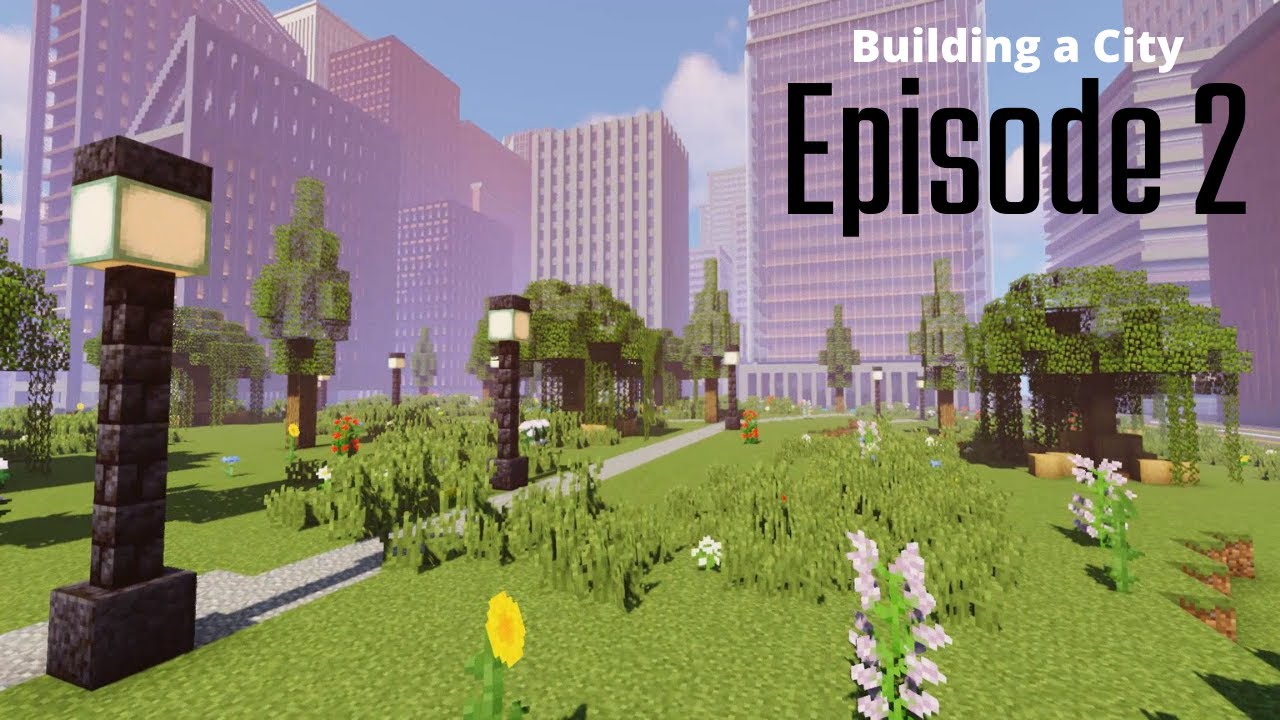 Minecraft City Build #2 - Downtown Part 2 - Timelapse - YouTube