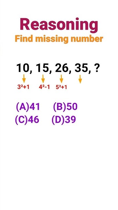 Reasoning missing number tricks। Reasoning lupt sankhya। #youtube shorts । - YouTube