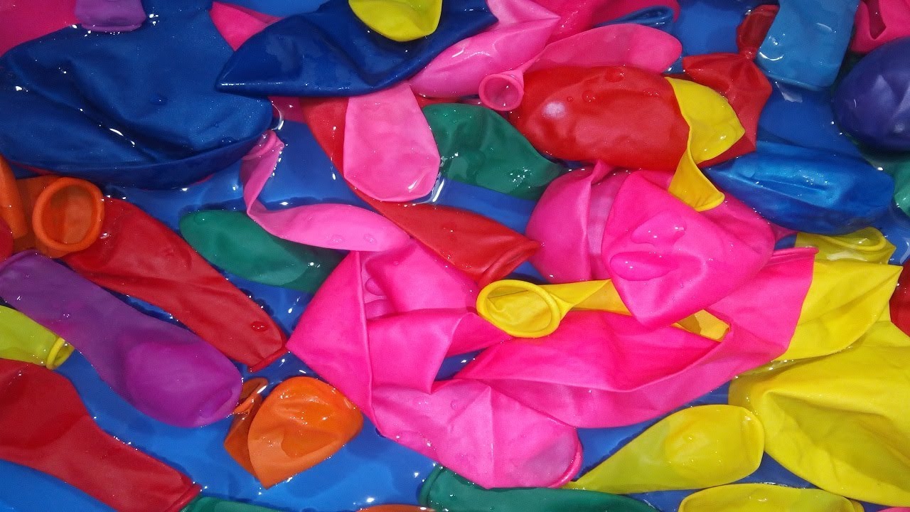 Learn Colors With Water Balloon - YouTube