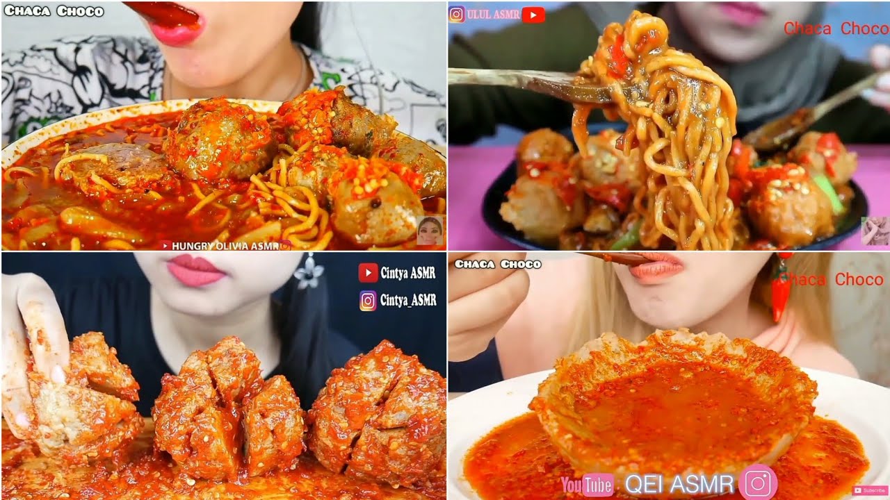 Mukbang ASMR Compilation Indonesian Food | Mukbang Bakso Pedas Part 2 ...
