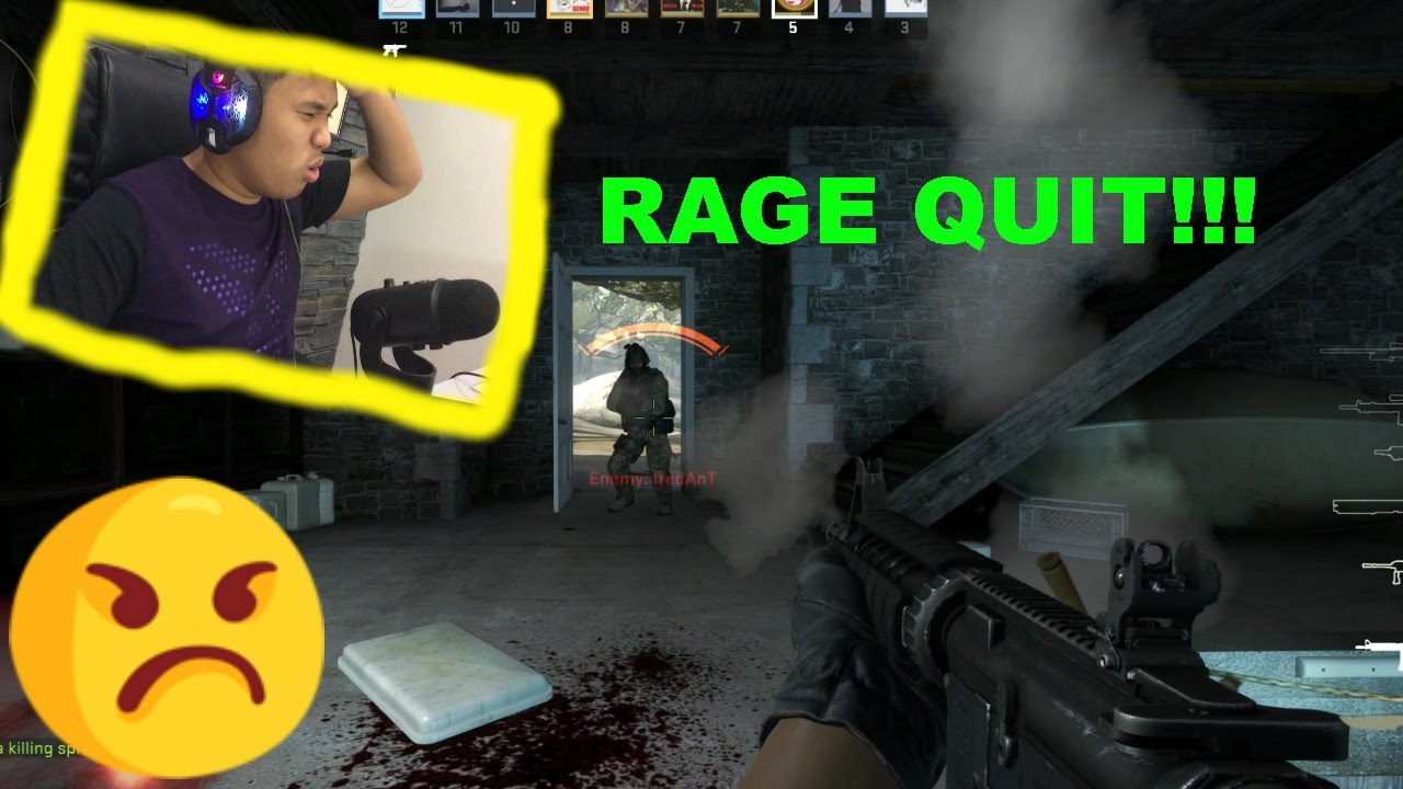 RAGE QUIT IN CS GO!! - YouTube