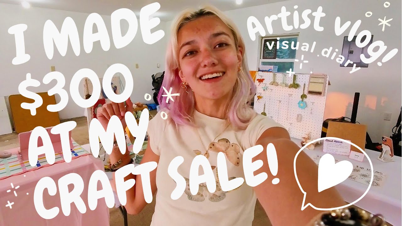 artist vlog #1🌷- craft sale prep, insta360 go unboxing, and more! - YouTube